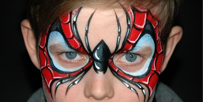 Spiderman Face Paint Ideas and Guide for Kids & Adults